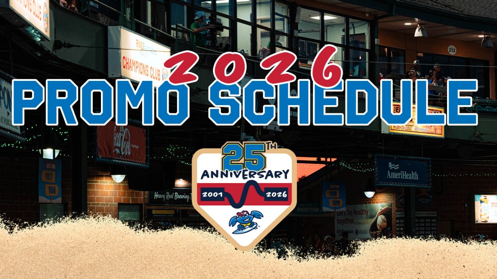Jersey Shore BlueClaws 2026 Promotional Schedule - Explore New Jersey